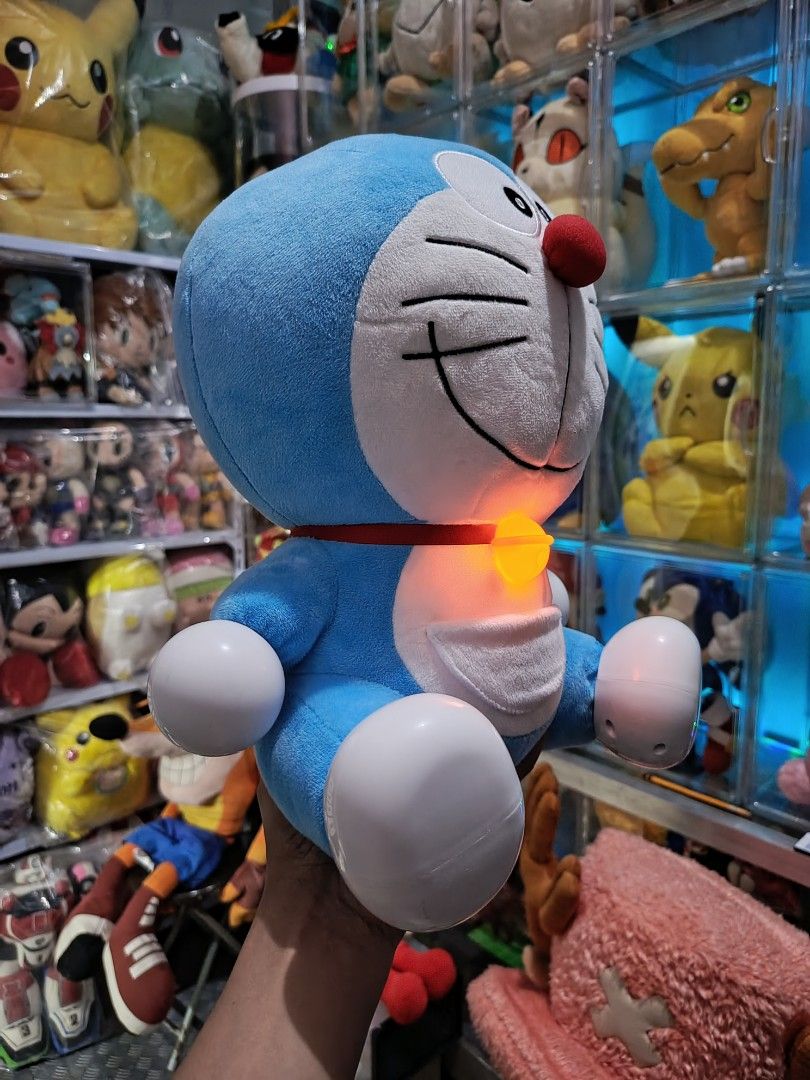 INTERACTIVE Talking Doraemon With Glowing Bell Retro Anime Plush Toy ...