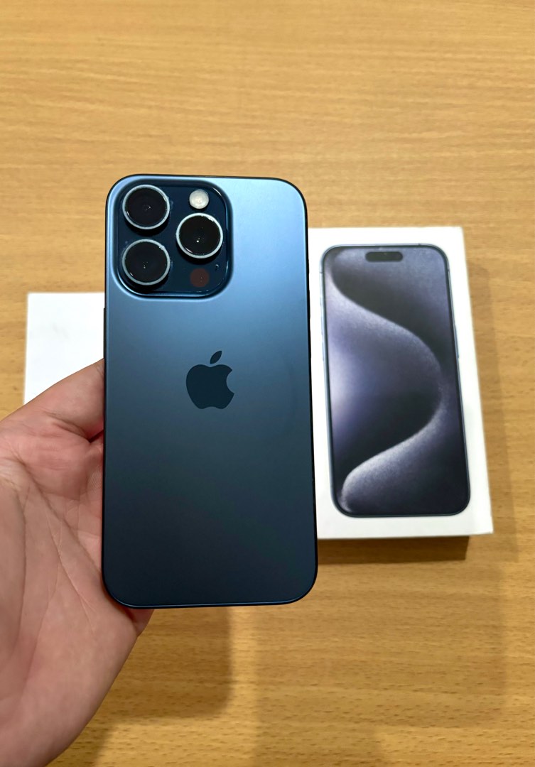 IPHONE 15 PRO IBOX 128GB FULLSET GARANSI ON, Telepon Seluler & Tablet ...
