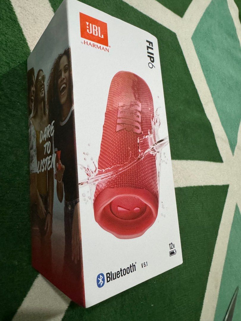 JBL Flip 6 Portable Waterproof Bluetooth Speaker - RED COLOUR, Audio ...