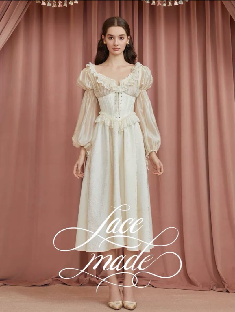 LACEMADE Original Psyche Corset Dress Vintage Cottagecore Lace Made ...