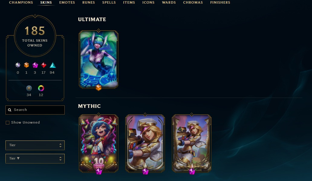 League of Legends Plat 2 All Champs Account, Video Gaming, Gaming ...