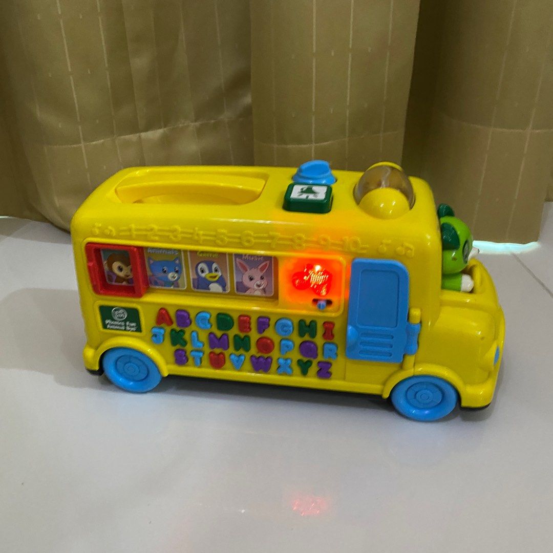 Leapfrog Phonic Bus Yellow Alphabet Learning Educational Light Music ...