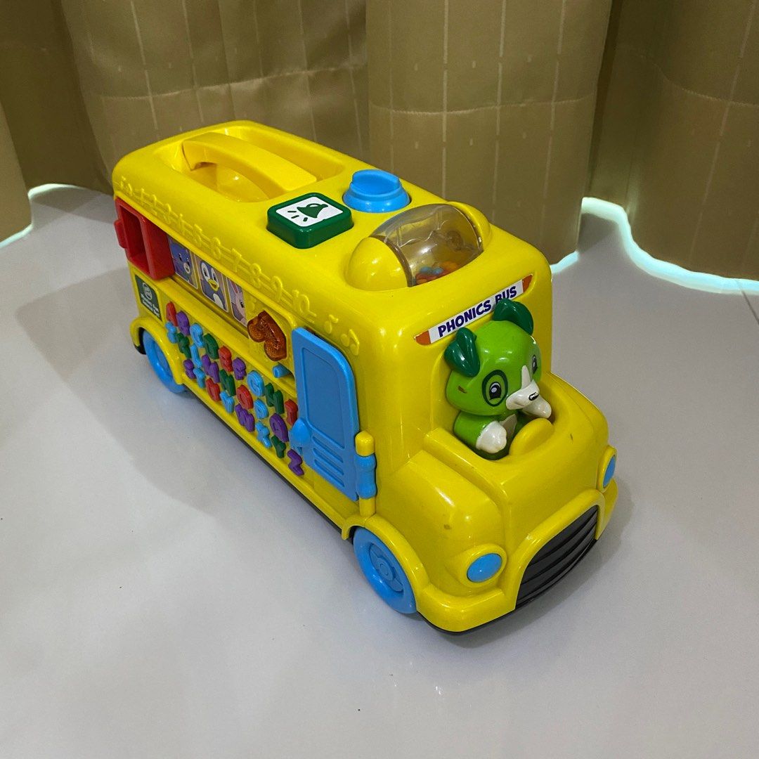 Leapfrog Phonic Bus Yellow Alphabet Learning Educational Light Music ...