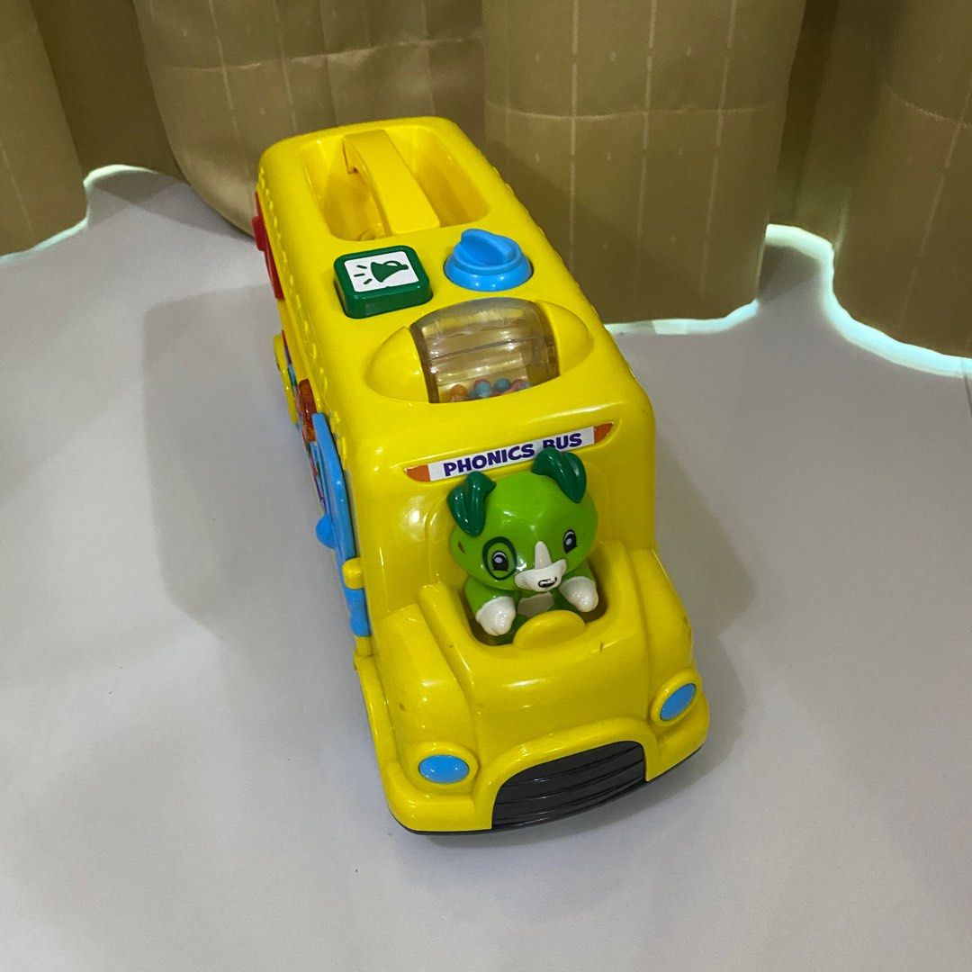 Leapfrog Phonic Bus Yellow Alphabet Learning Educational Light Music ...