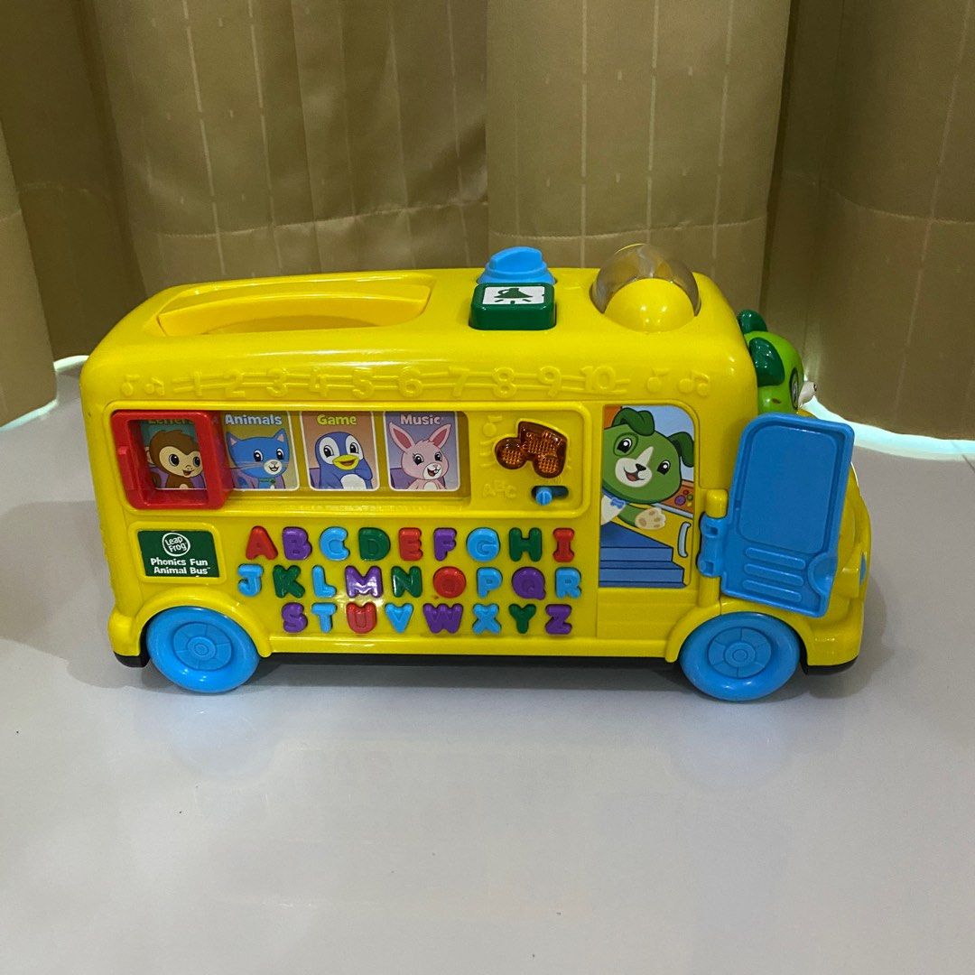 Leapfrog Phonic Bus Yellow Alphabet Learning Educational Light Music ...