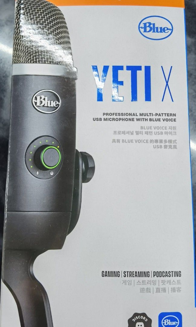 Logitech Blue Yeti X Professional Multi-Pattern USB Microphone W Blue ...