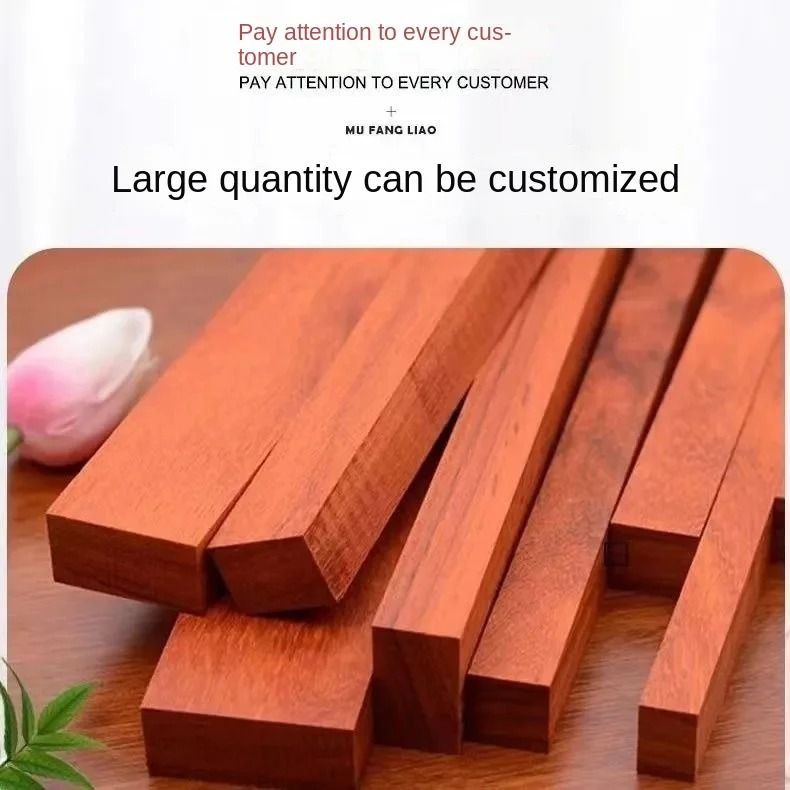 Long Strips Of Red Rosewood Hard Wood Square Strips Diy Handmade Model ...