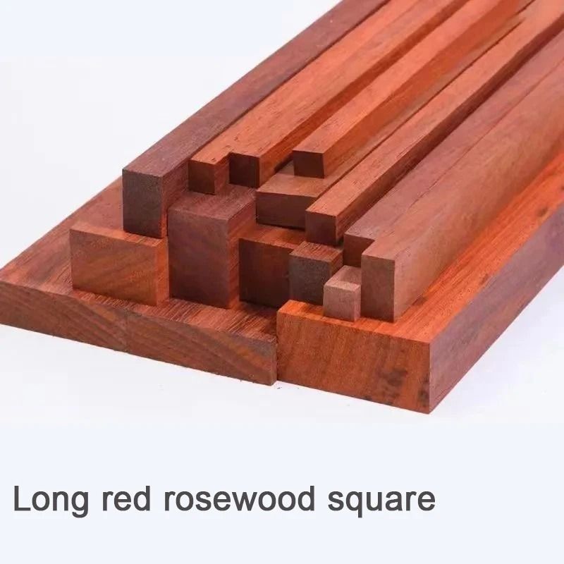Long Strips Of Red Rosewood Hard Wood Square Strips Diy Handmade Model ...