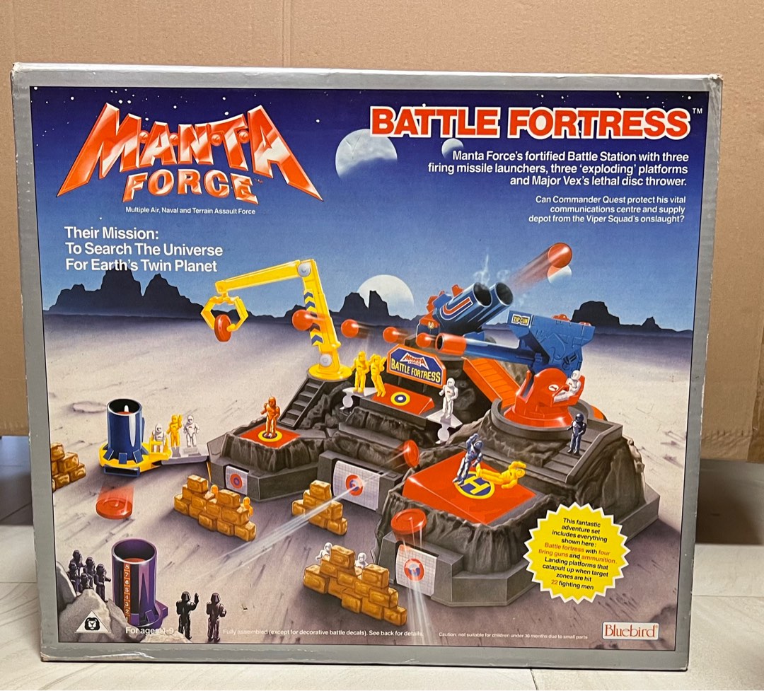 Manta Force Battle Fortress 基地 美玩 Bluebird, 興趣及遊戲, 玩具 & 遊戲類 - Carousell