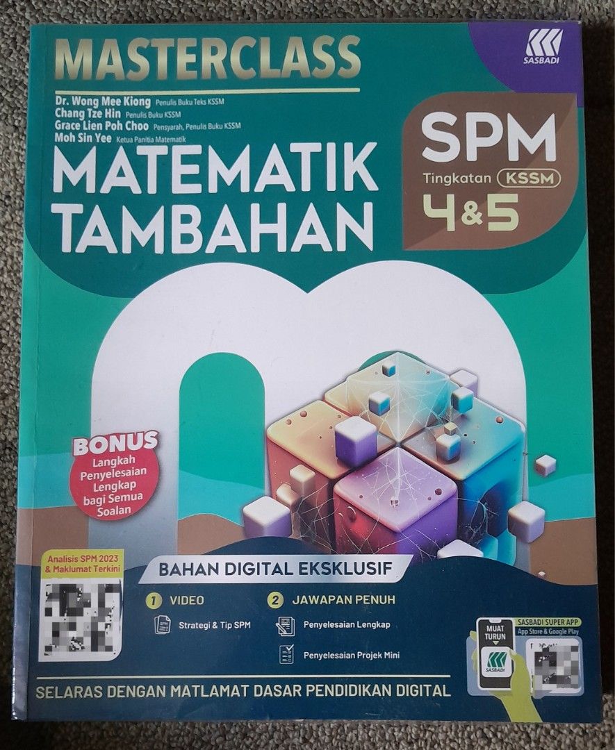 MASTERCLASS SPM MATEMATIK TAMBAHAN, Hobbies & Toys, Books & Magazines ...