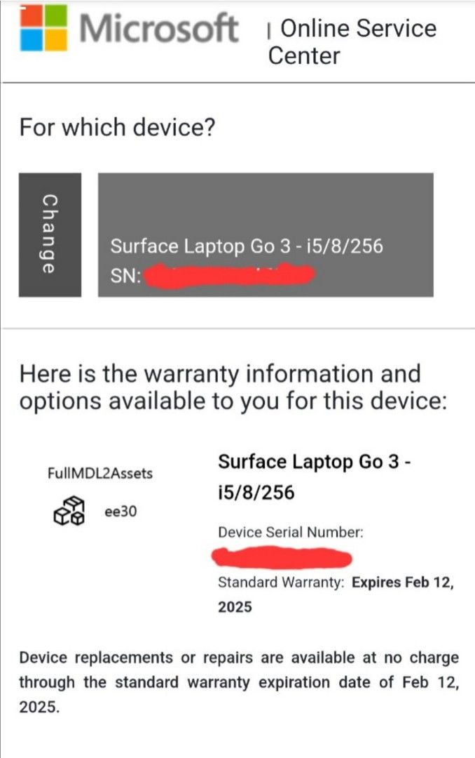 Microsoft Surface Laptop Go 3, 12th Gen i5, warranty till Feb 2025 ...