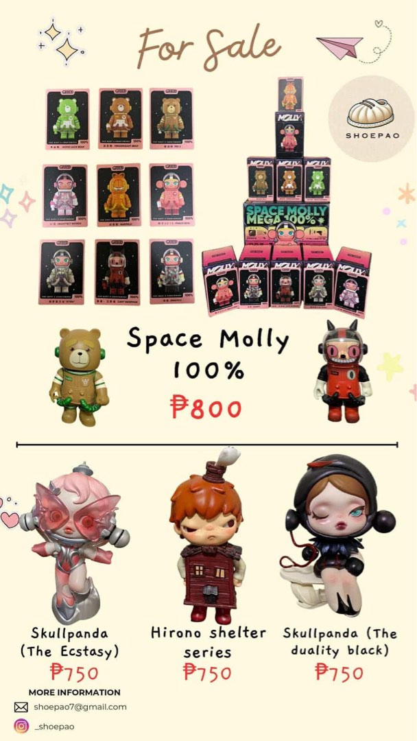 Molly, Skull Panda, Hirono, SMISKI, Sonny Angel, Hobbies & Toys, Toys ...