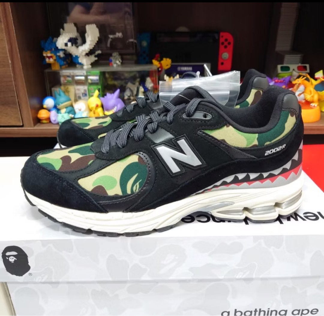 NB 2002R X Bape camo, Men's Fashion, Footwear, Sneakers on Carousell