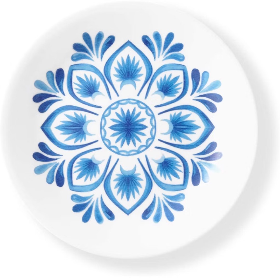 NEW Corelle Lisbon Terrace Lunch Plate Blue Rare, Furniture & Home ...