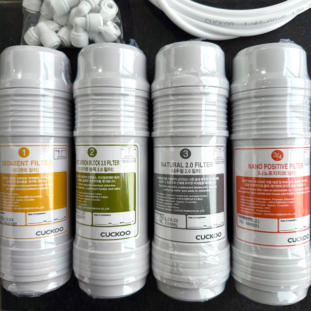 (New) Cuckoo Original Dispenser Filter with Elbow and Piping, TV & Home ...