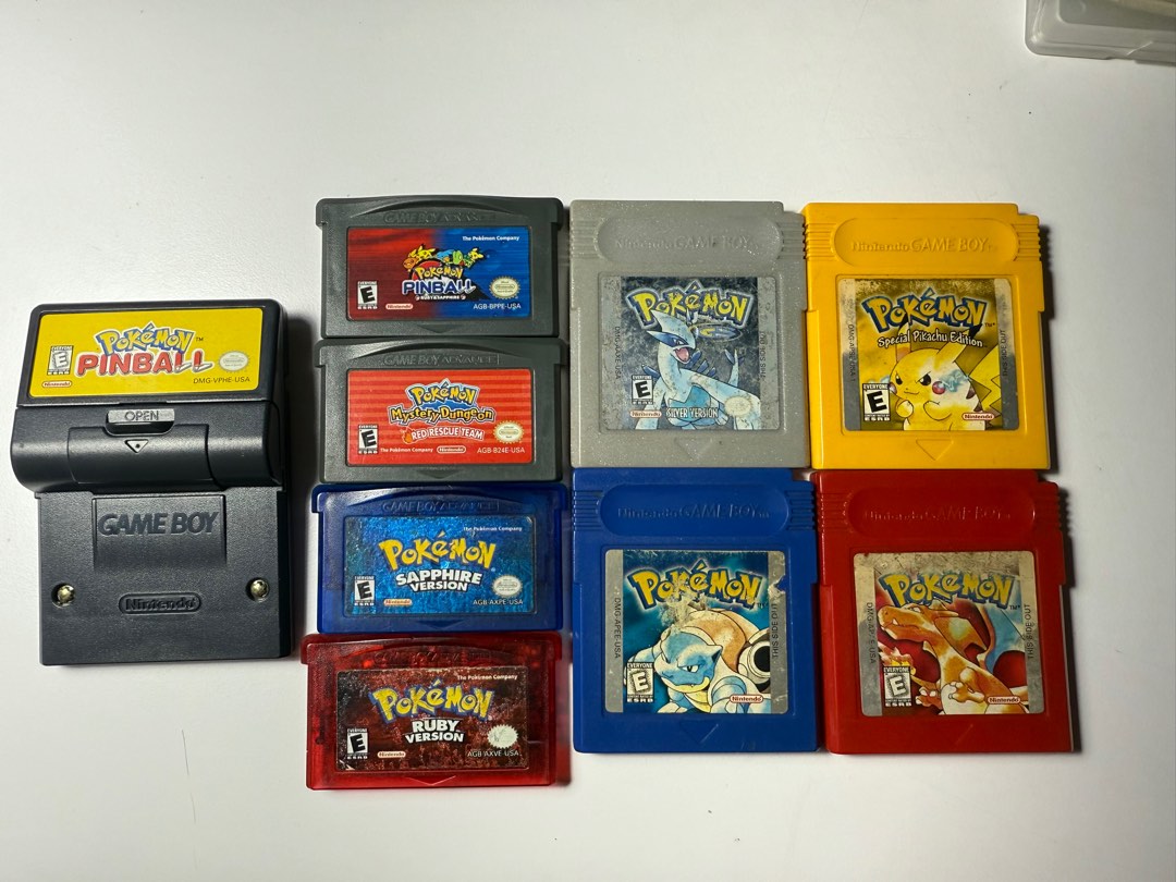 Nintendo Gameboy Pokemon Games Bundle, Video Gaming, Video Games ...
