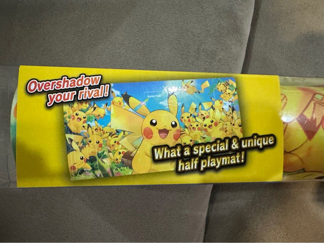 Official Pokemon Rubber Playmat - Pikachu Large Gathering, Hobbies ...