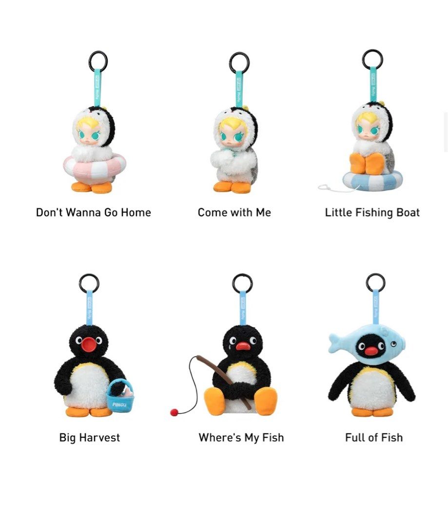 Pop mart - Molly x Pingu set (6 pieces - full set), Hobbies & Toys ...