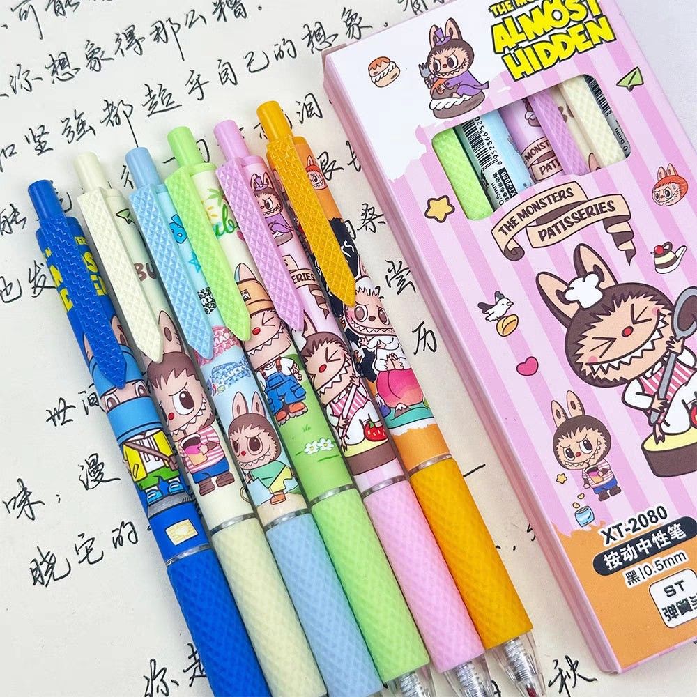 Popmart Labubu box of 6 pens, Hobbies & Toys, Stationery & Craft ...
