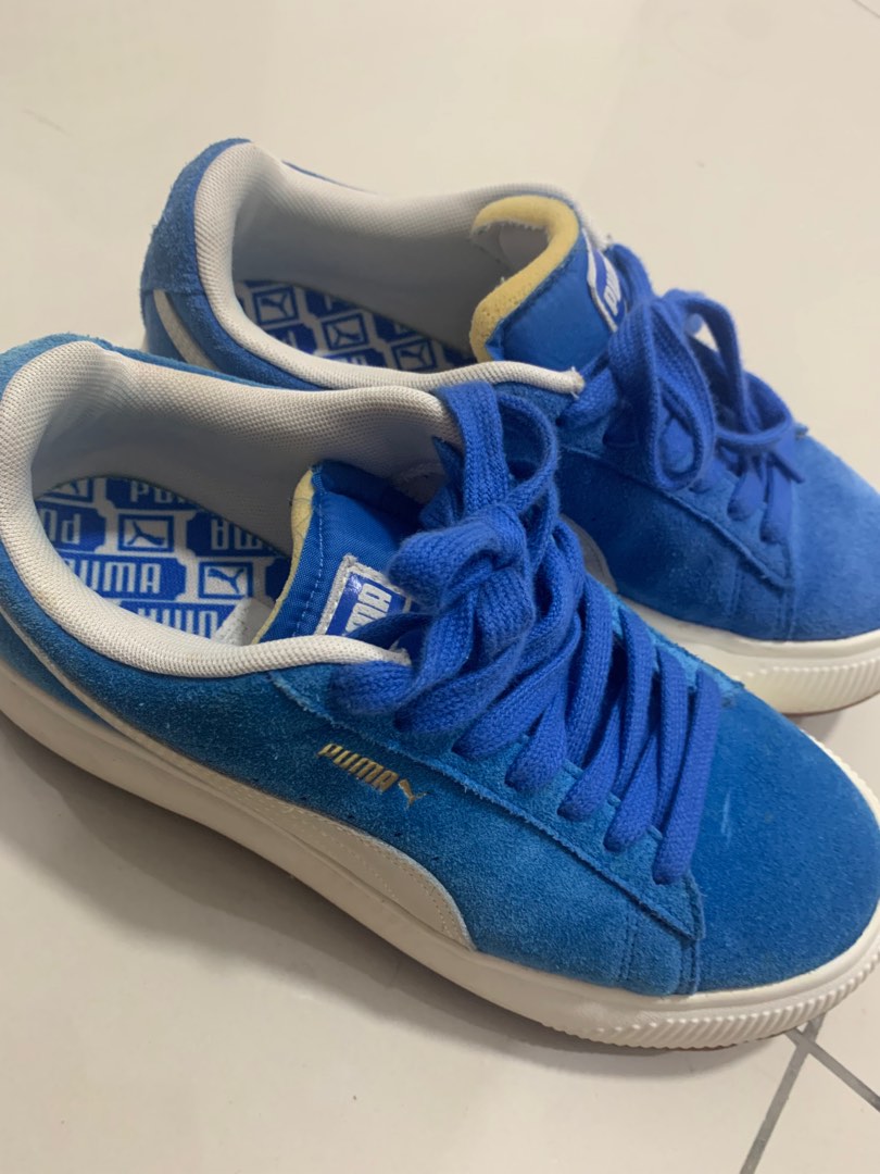 Puma blue sneakers, Women's Fashion, Footwear, Sneakers on Carousell