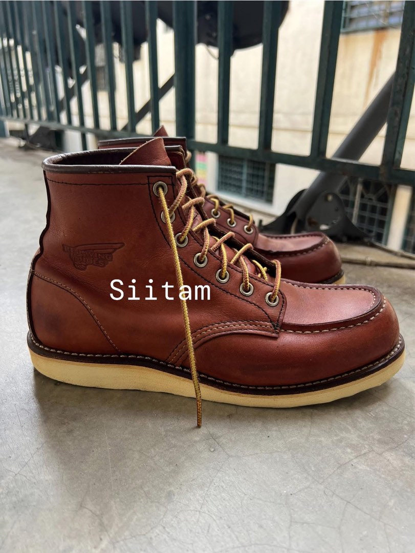 Red Wing 9106 Engraved Wing, Men's Fashion, Footwear, Boots on Carousell