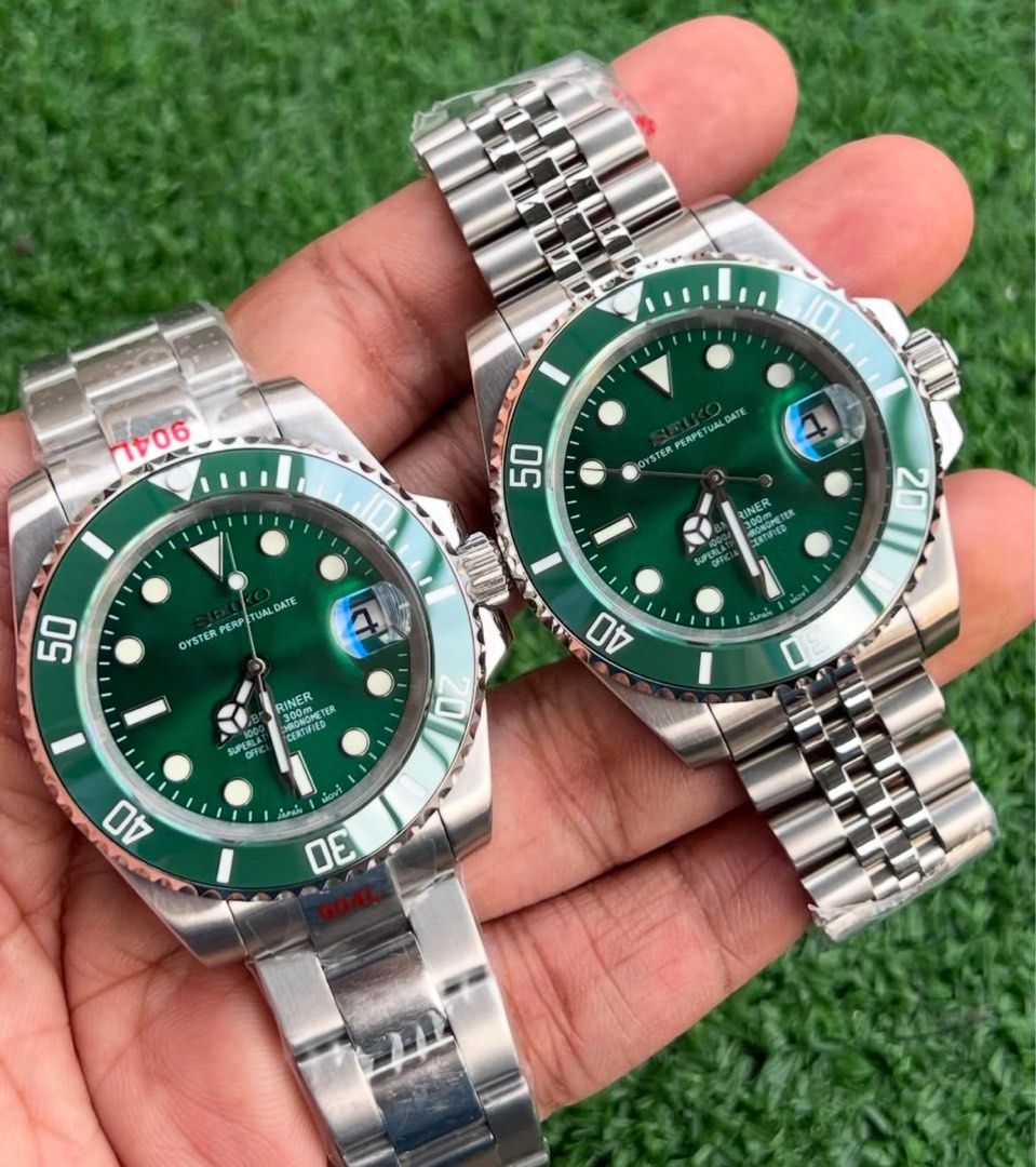 Seiko Hulk Submariner Mod 40mm, Men's Fashion, Watches & Accessories ...