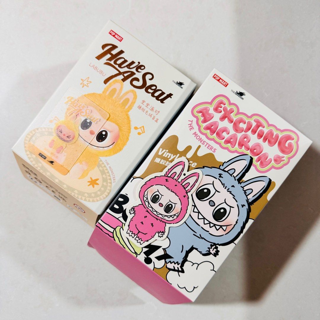 (SET) POPMART Labubu V1 Lychee + V2 Sisi, Hobbies & Toys, Toys & Games on Carousell
