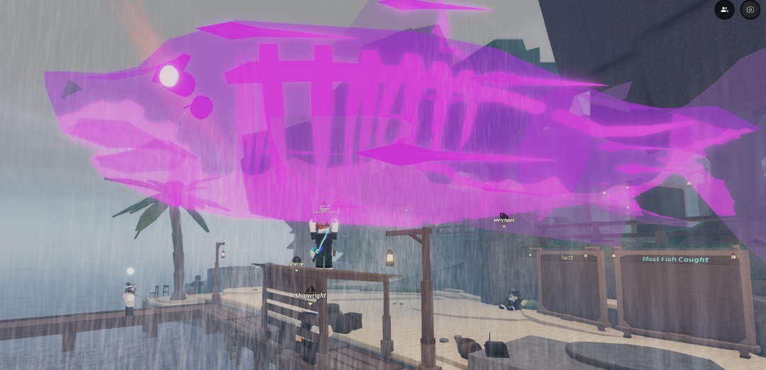 SHINY MYTHICAL PHANTOM MEGALODON FISCH (SELLS FOR 125K C), Video Gaming ...