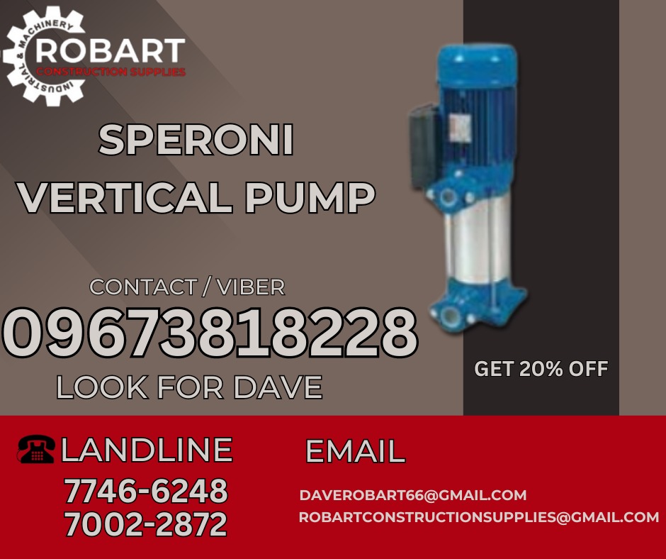 SPERONI VERTICAL PUMP, Looking For on Carousell