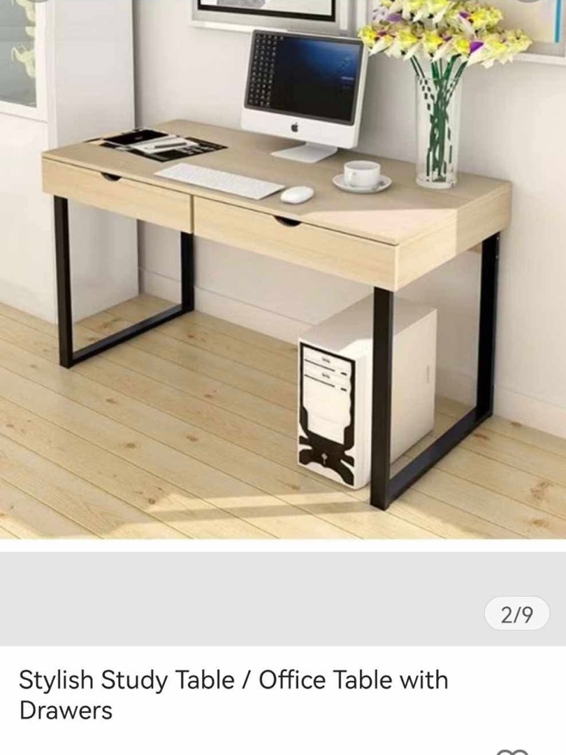 Stylish Study Table / Office Table with Drawers, Furniture & Home ...