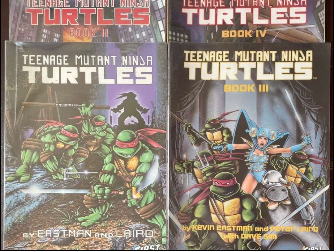 TEENAGE MUTANT NINJA TURTLES – COMPLETE BOOK 1-4 SET (BY KEVIN EASTMAN ...