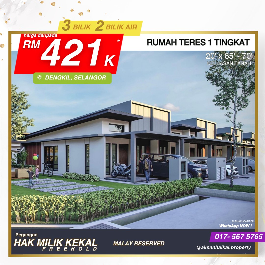 Teres 1 Tingkat Jenderam Dengkil Selangor Putrajaya Cyberjaya KLIA ...
