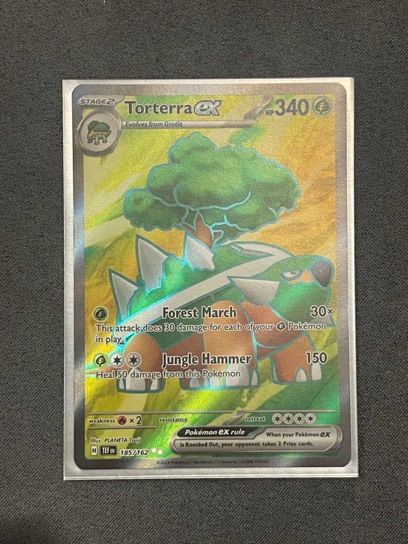 Torterra Full Art EX (185/162) - Pokemon Temporal Forces (TEF), Hobbies ...