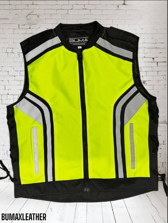 Vest Poliester Cordura Vest Keselamatan CV Kuning Hitam, Men's Fashion ...
