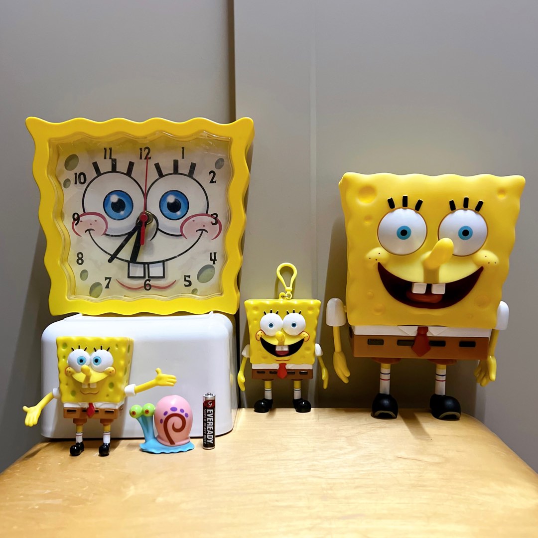 Viacom Eye Pop SpongeBob SquarePants & Gary Snail Figure , Keychain ...