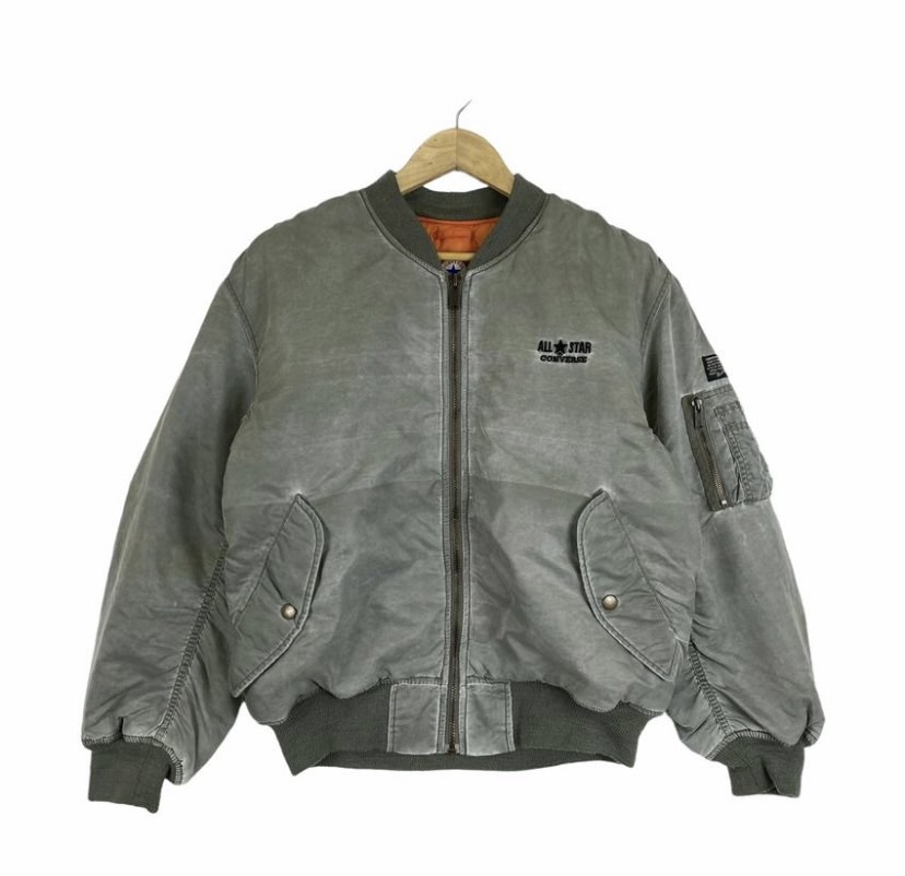 Vintage CONVERSE All Stars Chuck Taylor Bomber Flight Jacket, Men's ...