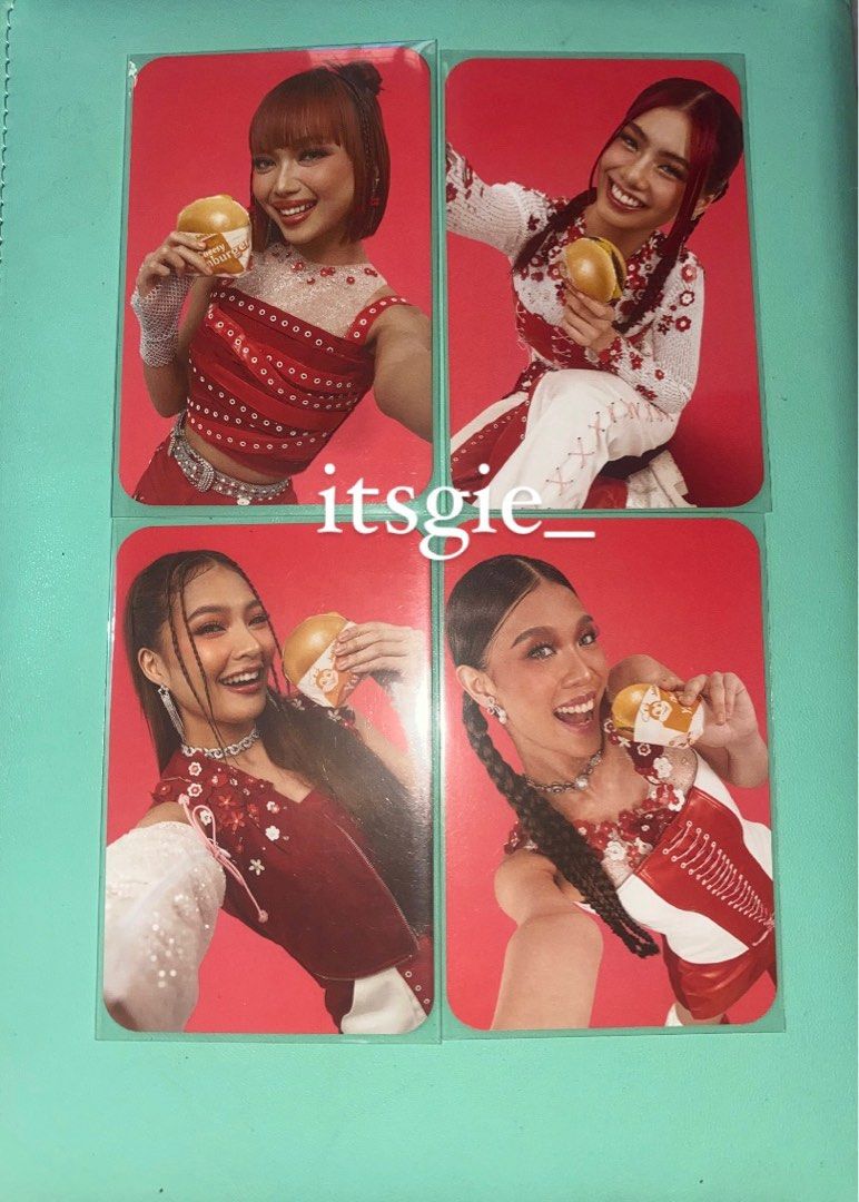 WTS | BINI X Jollibee Gwen, Stacey, Colet Mikha Burger (JolliBINI ...