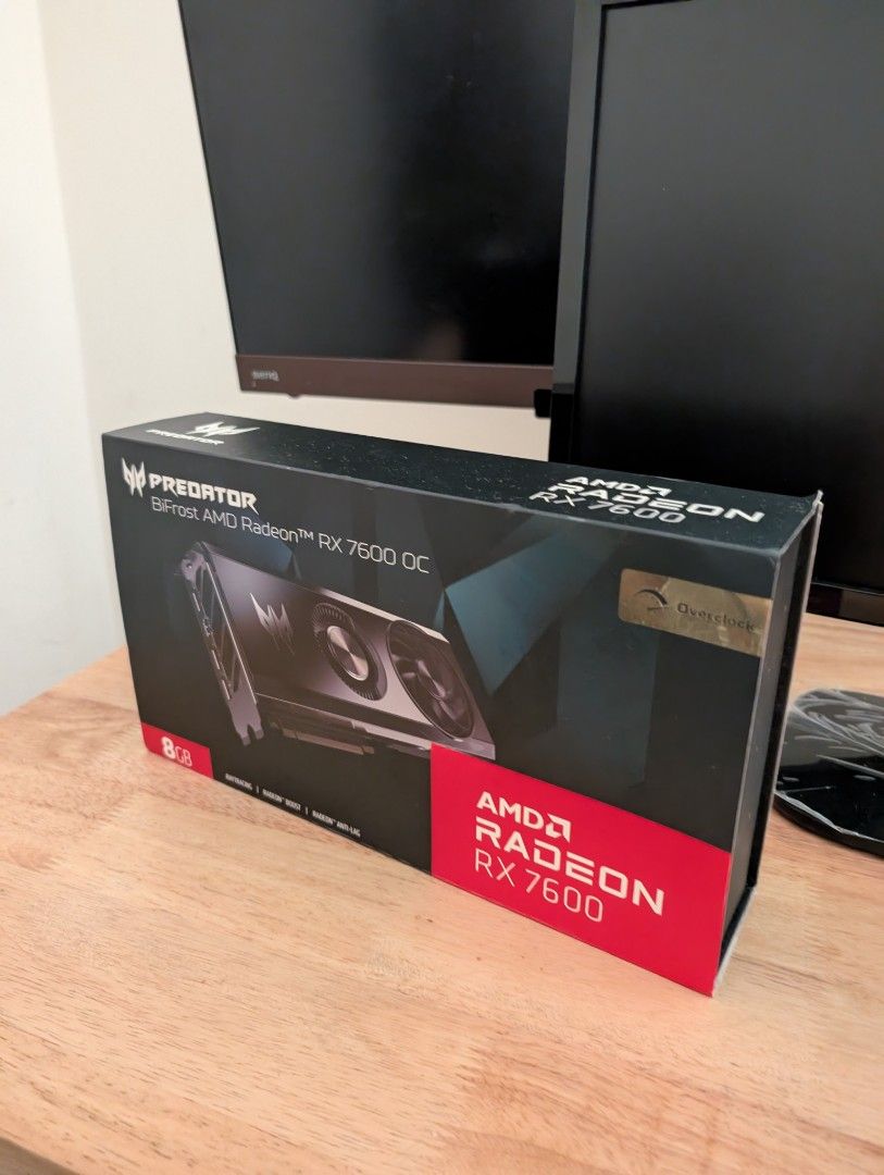 wts Acer Predator GPU RX 7600 OC, Computers & Tech, Desktops on Carousell