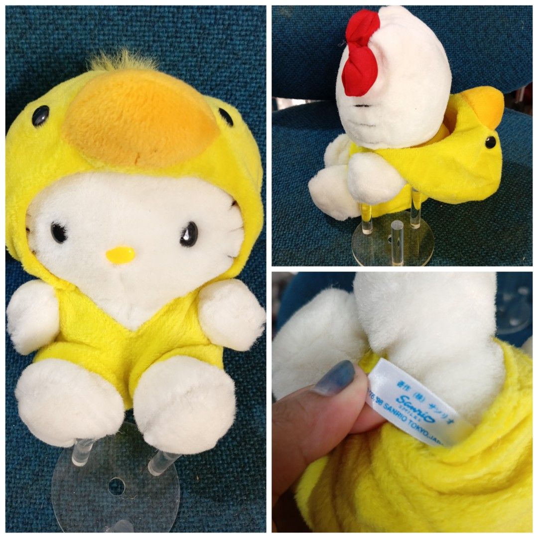 20cm 1998 vintage sanrio duck hello kitty stuffed toys, Hobbies & Toys ...