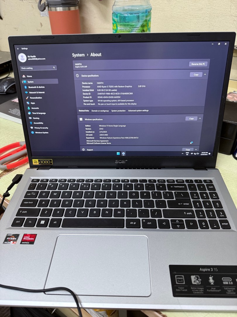 Acer Aspire 3 15, Computers & Tech, Laptops & Notebooks on Carousell