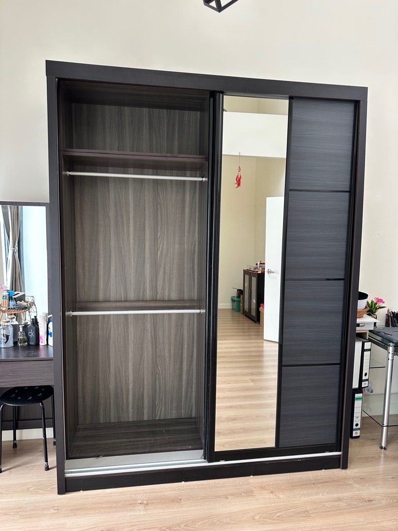 Almari Cabinet Baju (178cm x 234cm), Furniture & Home Living, Furniture ...
