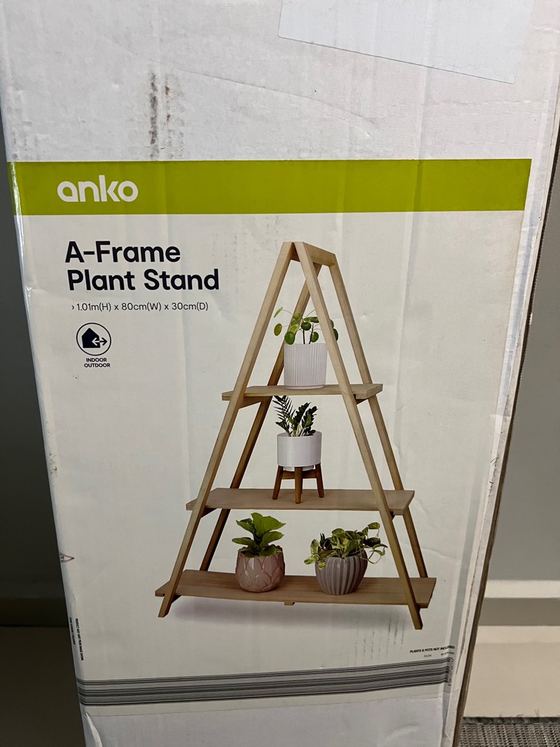 Anko A Frame Plant Stand, Furniture & Home Living, Home Decor, Other ...