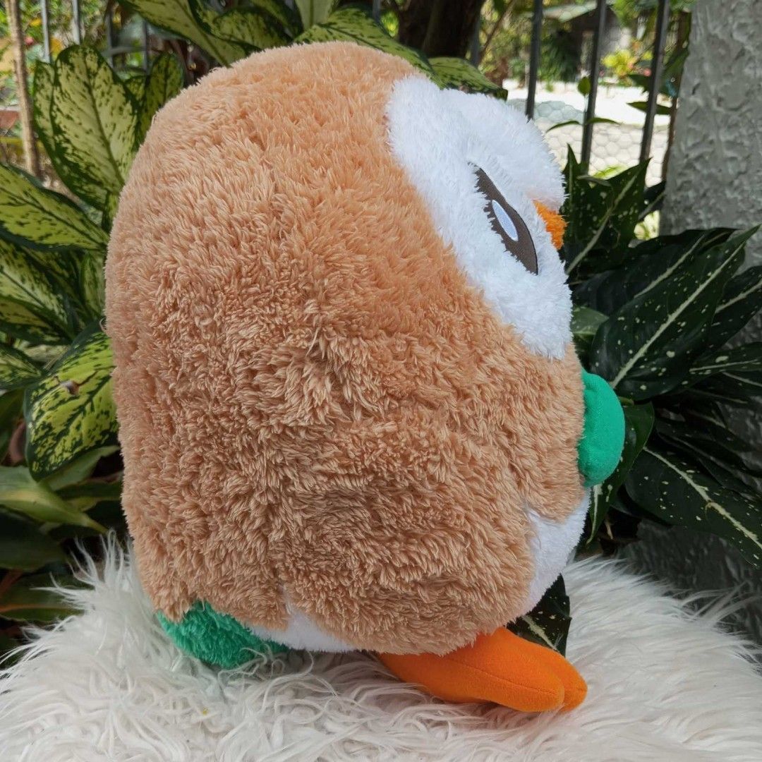 BANPRESTO Grass/Flying-Type Starter Pokemon ROWLET Fluffy Mascot ...