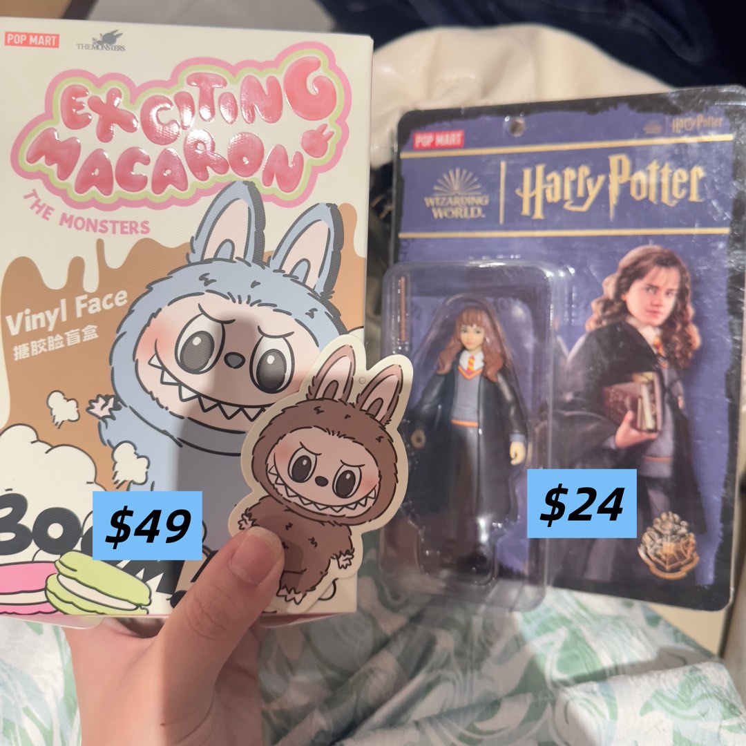 BNIF Popmart labubu toffee and hermione Harry Potter wizarding booster ...