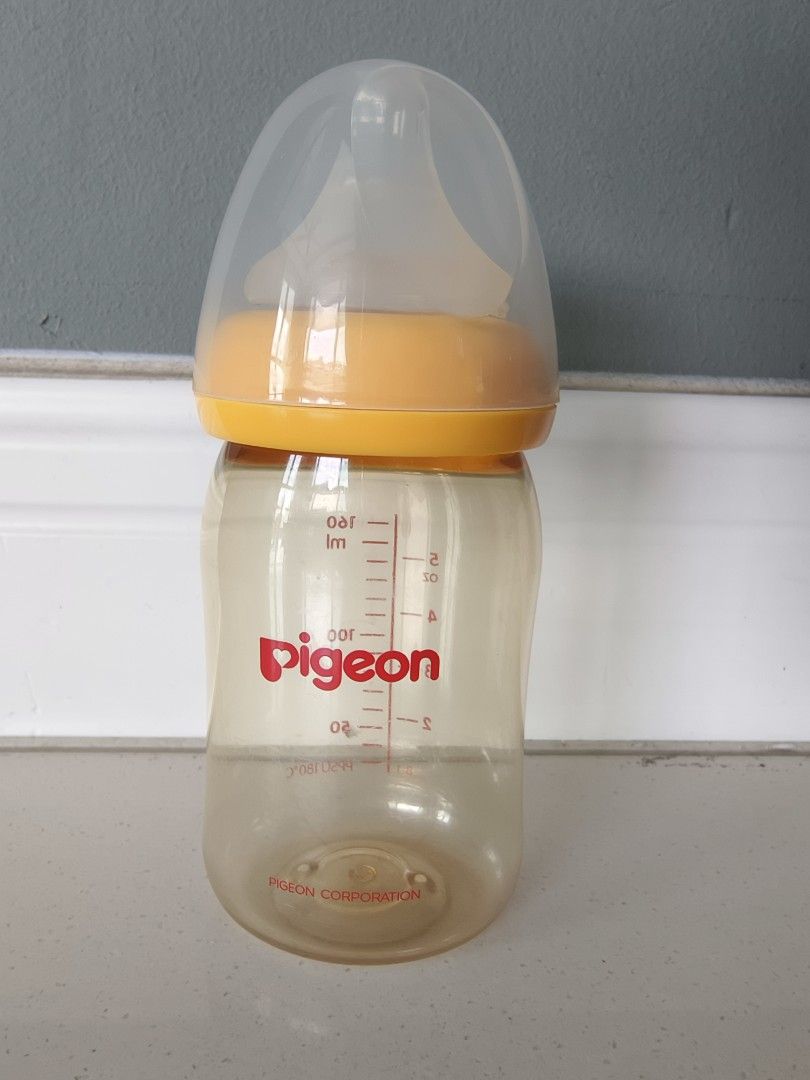 Botol susu Pigeon Wide Neck 5 oz, Babies & Kids, Nursing & Feeding ...
