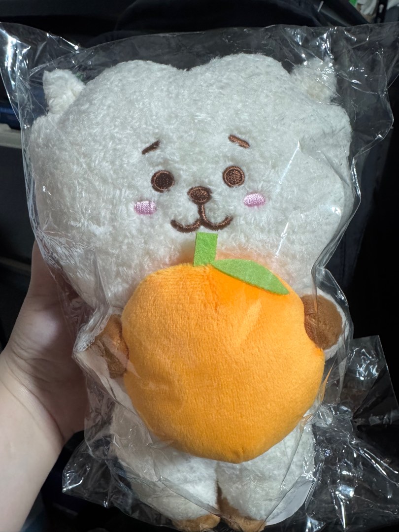 BT21 RJ with Orange, Hobbies & Toys, Memorabilia & Collectibles, Fan ...