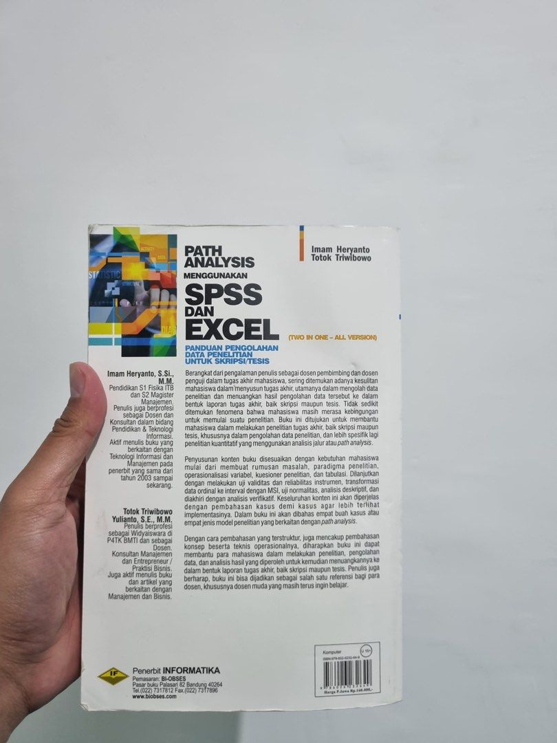 BUKU PATH ANALYSIS SPSS EXCEL IMAM HERYANTO DAN TOTOK TRIWIBOWO INFORMATIKA, Buku & Alat Tulis ...