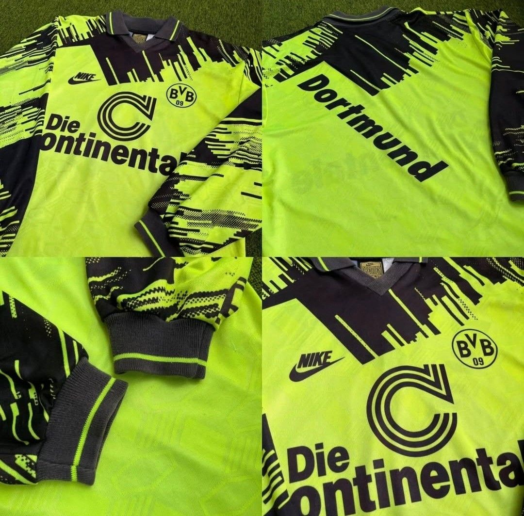 BVB Borussia Dortmund Home 1993/1994 Long Sleeve LS Official ...