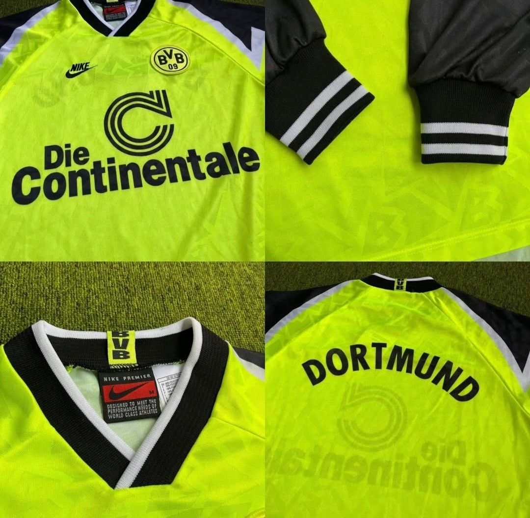 BVB Borussia Dortmund Home 1995/1996 Long Sleeve LS Official ...