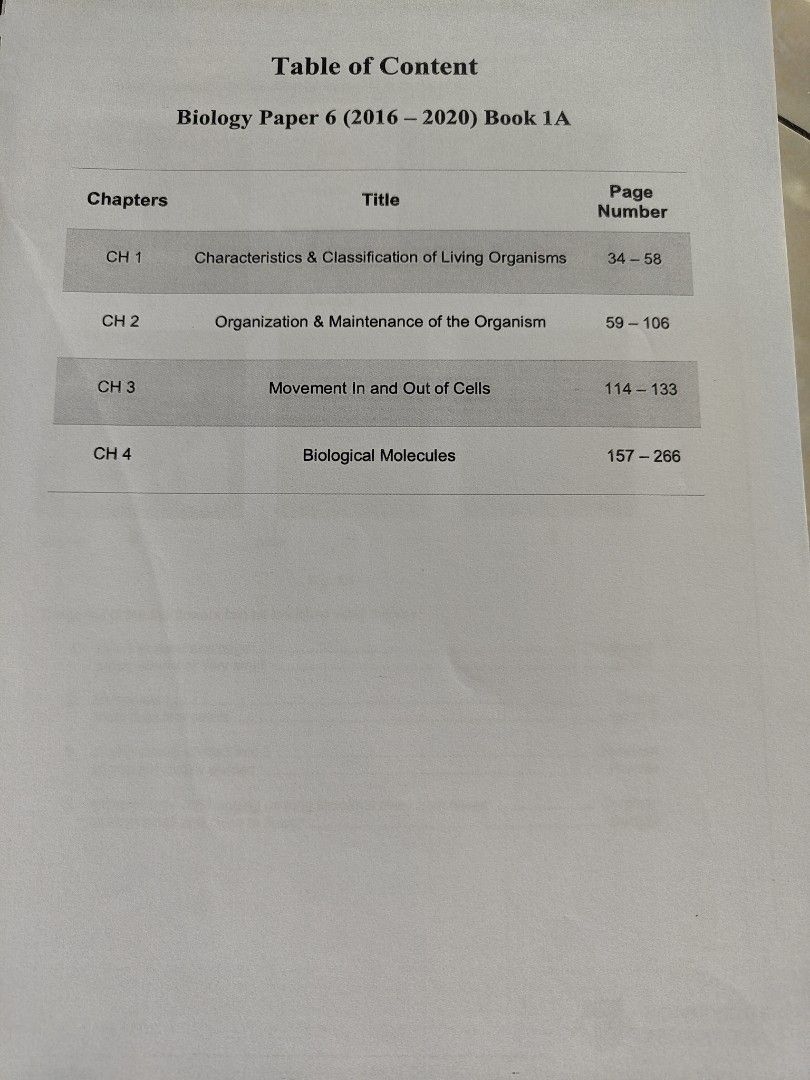 Cambridge IGCSE Biology 0610 Topical Past Year Papers, Hobbies & Toys ...